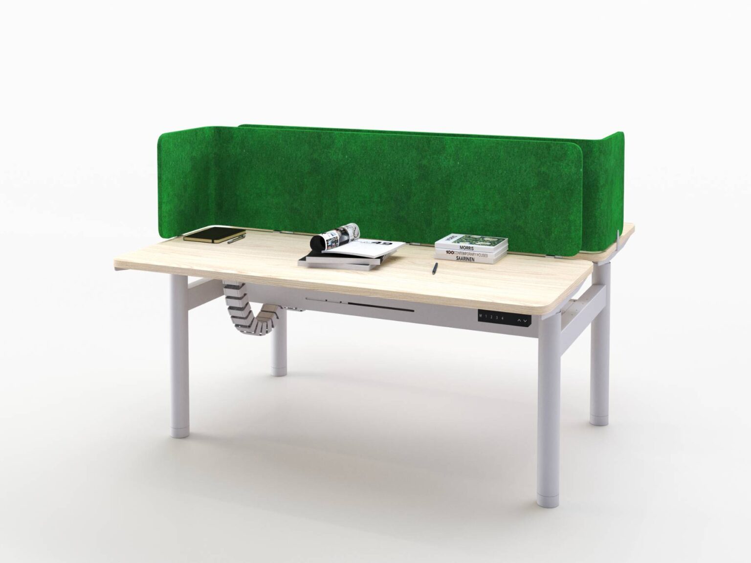 Saturn II Workstation - Round Leg - Topaz Furniture